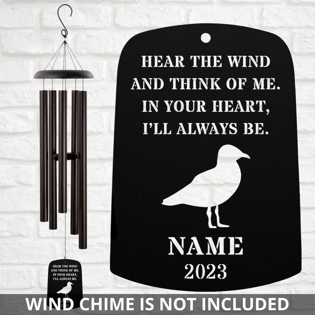 Seagull Wind Chime Sail Seagull Memorial Seagull Loss Gift Sympathy ...