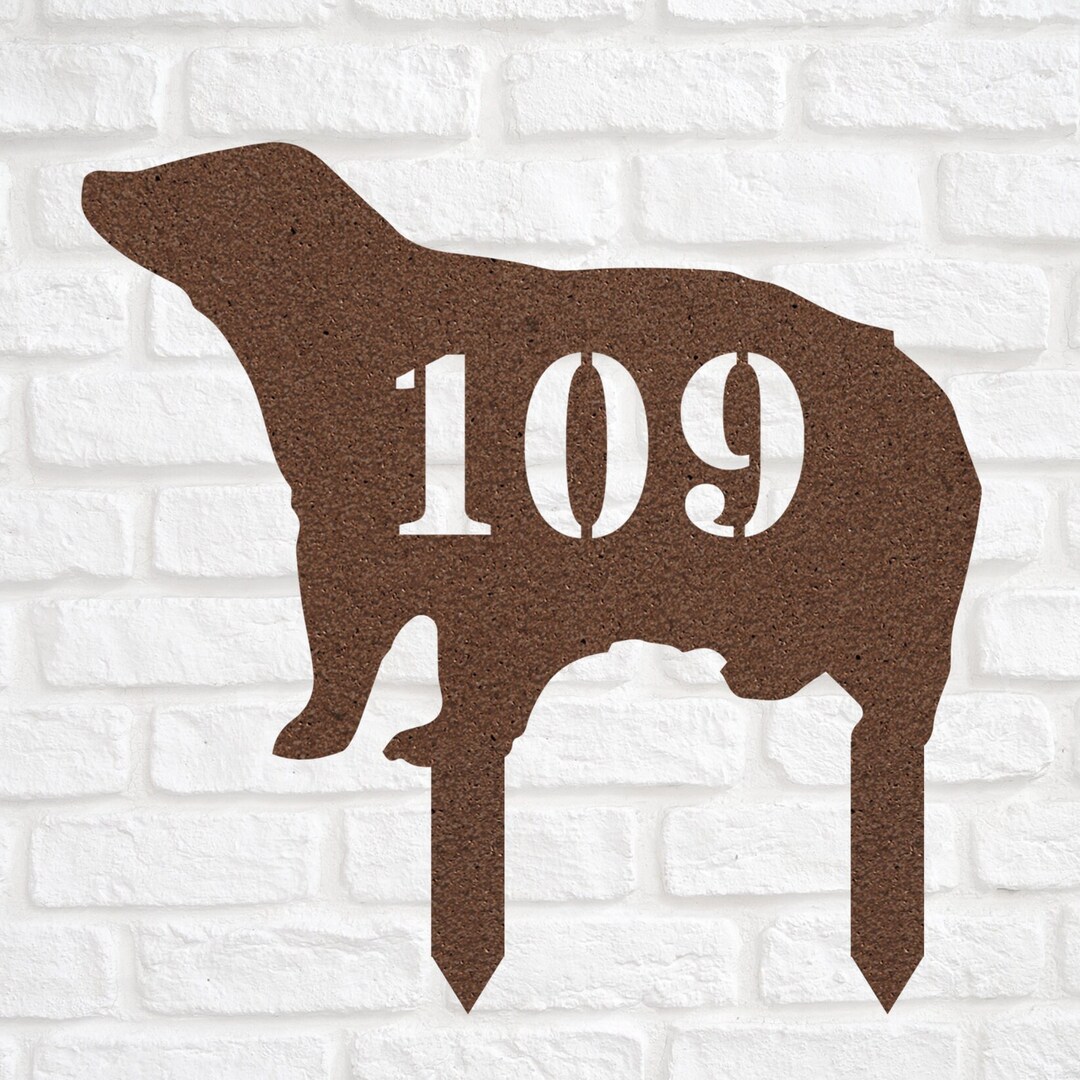 Honey Badger House Number Sign Yard Address Plaque Garden Lawn Stake ...