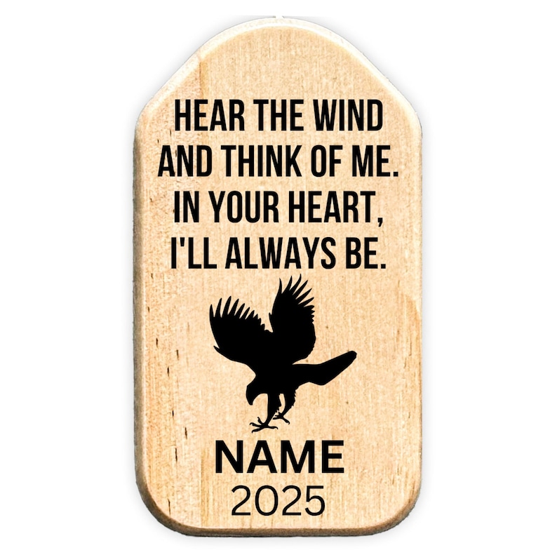 Hawk Wind Chime Hawk Memorial Hawk Loss Gift Sympathy Bereavement ...