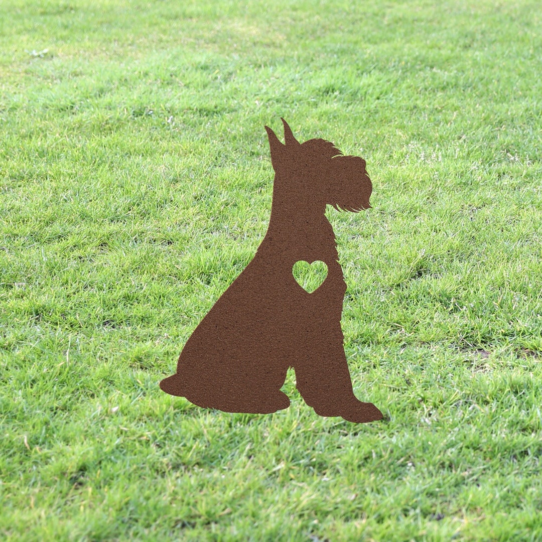 Personalized Giant Schnauzer Yard Statue Stake, Custom Giant Schnauzer ...