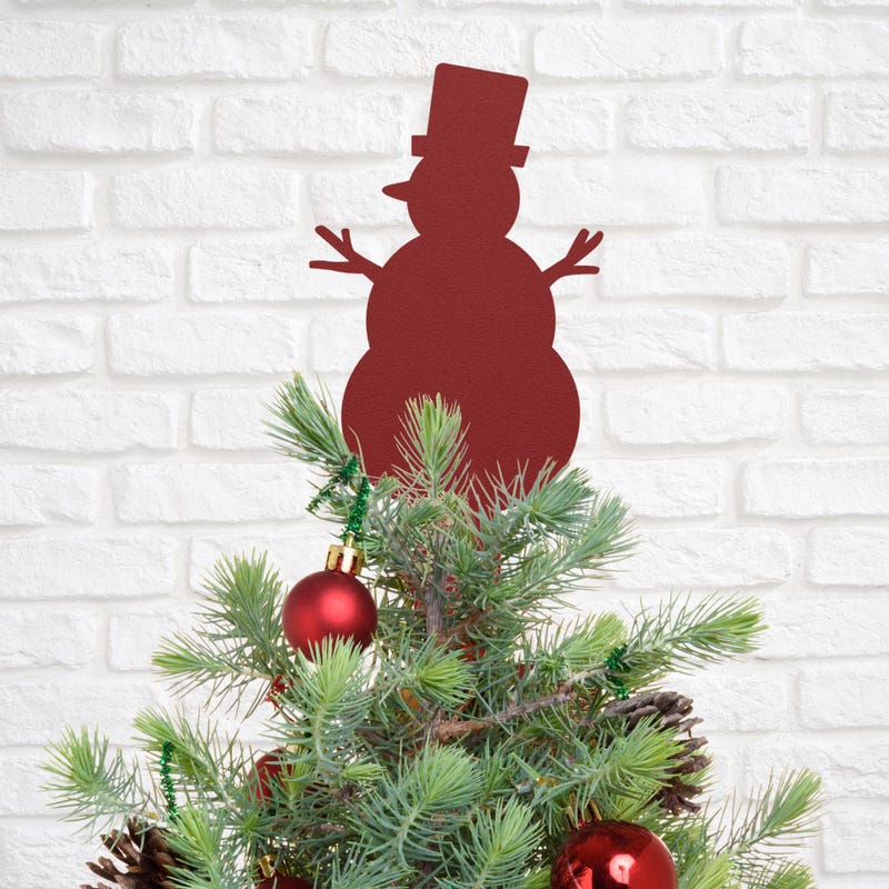 Snowman Tree Topper - Etsy