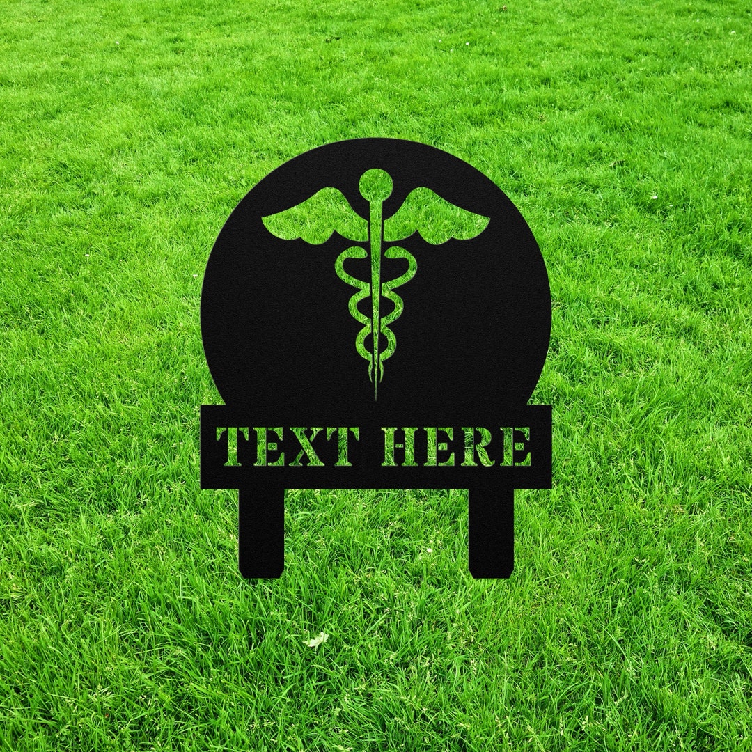 Personalized Ems Medical Yard Statue Stake, in Heaven Metal Outdoor ...