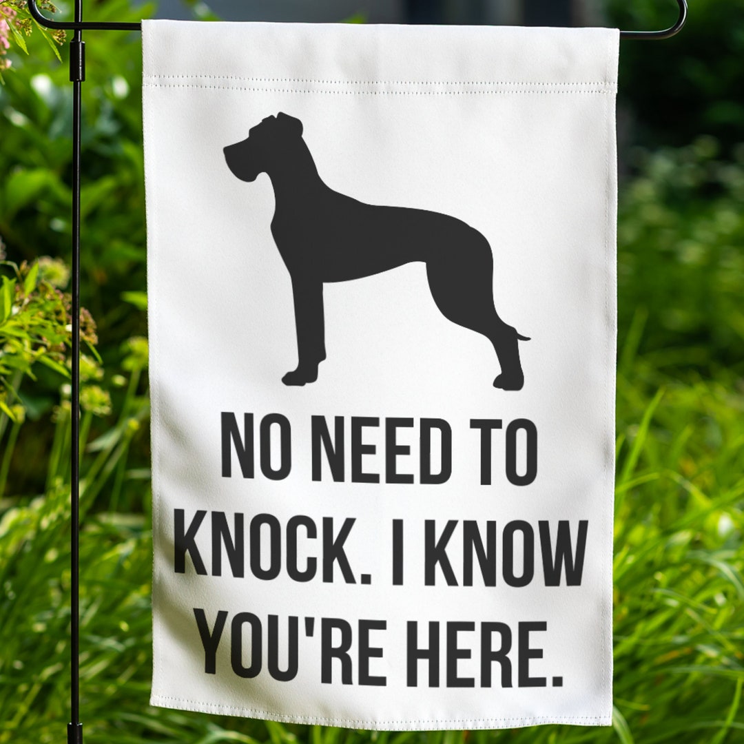 Great Dane Garden Flag Yard Sign Art Banner Great Dane Gift Lover ...