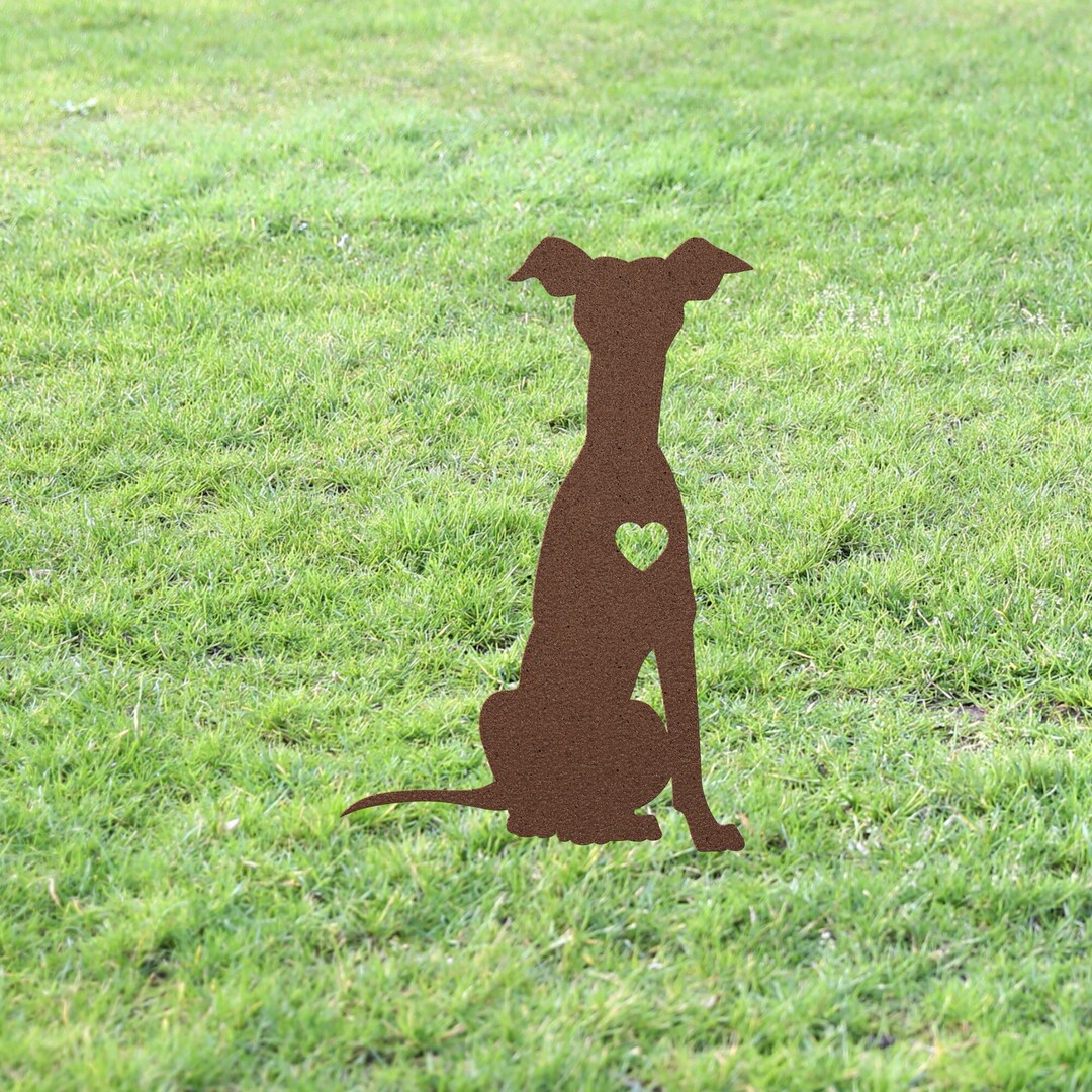 Greyhound Memorial Stake Loss of Greyhound Wind Chime Heart Grave ...