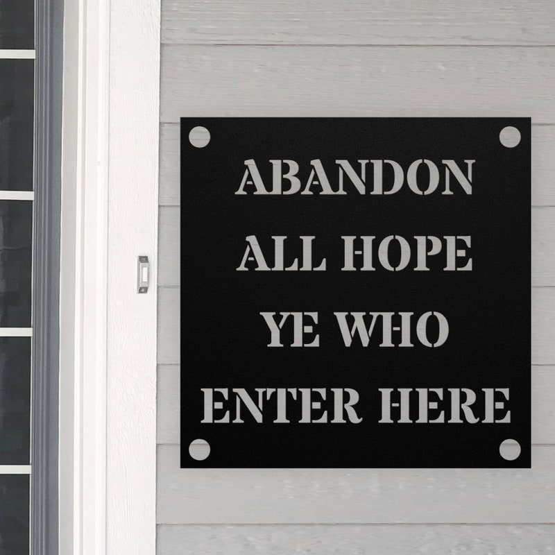 Enter Here Sign - Etsy