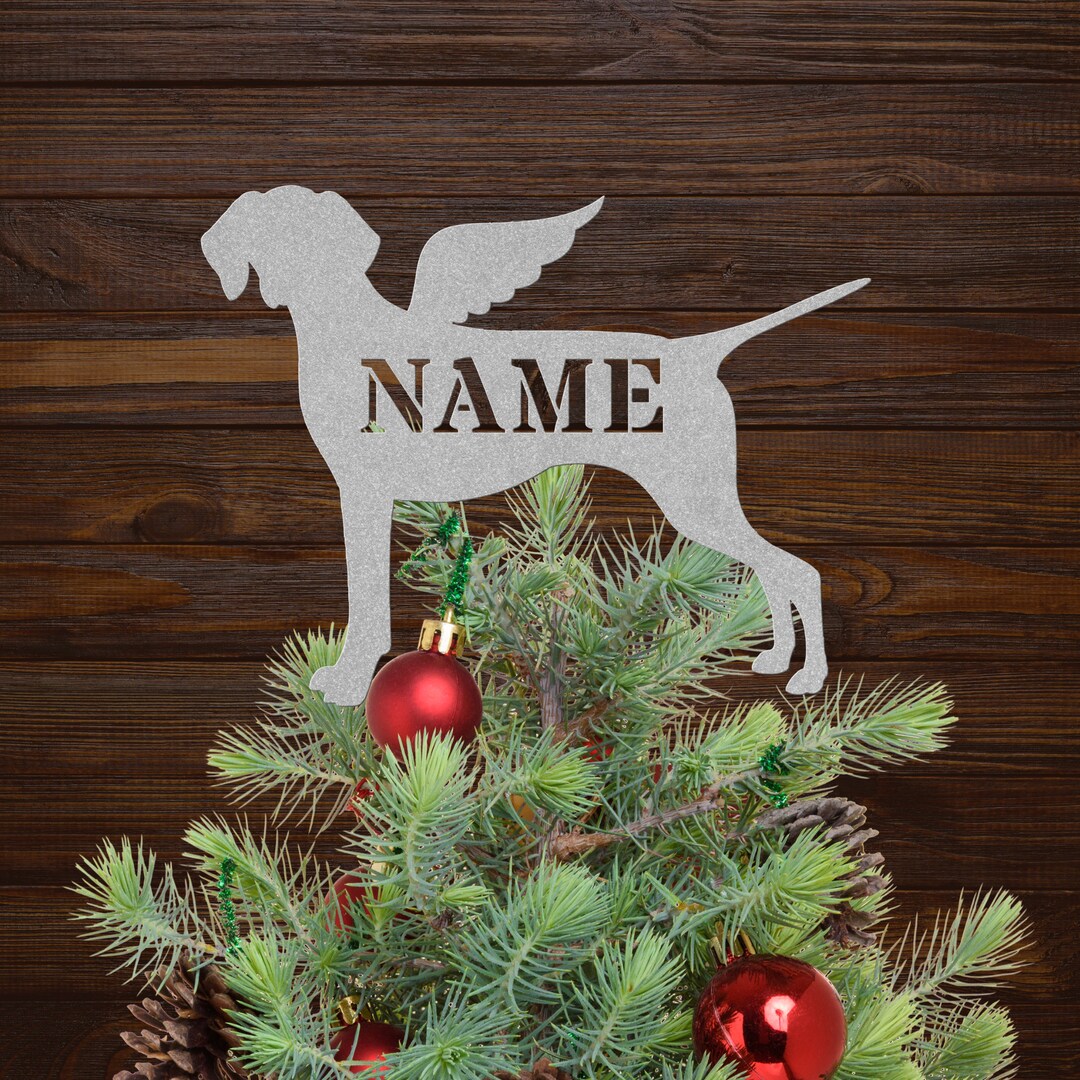 English Pointer Tree Topper Christmas Holiday Decoration Ornament Dog ...
