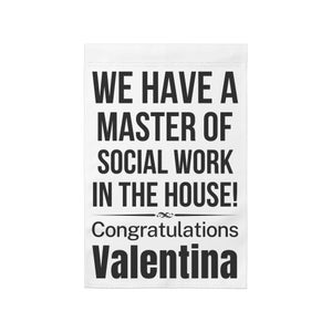 Master of Social Work Msw Graduation Gifts Garden Flag, Msw Graduation ...