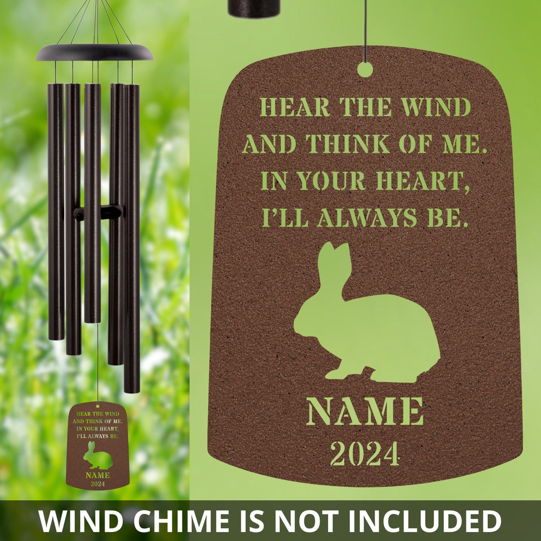 Hare Wind Chime Sail Hare Memorial Hare Loss Gift Sympathy Bereavement ...
