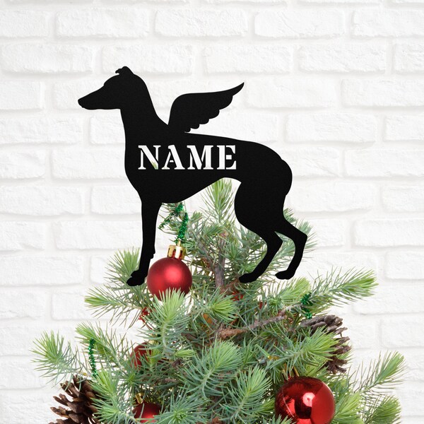 Greyhound Angel Tree Topper - Etsy