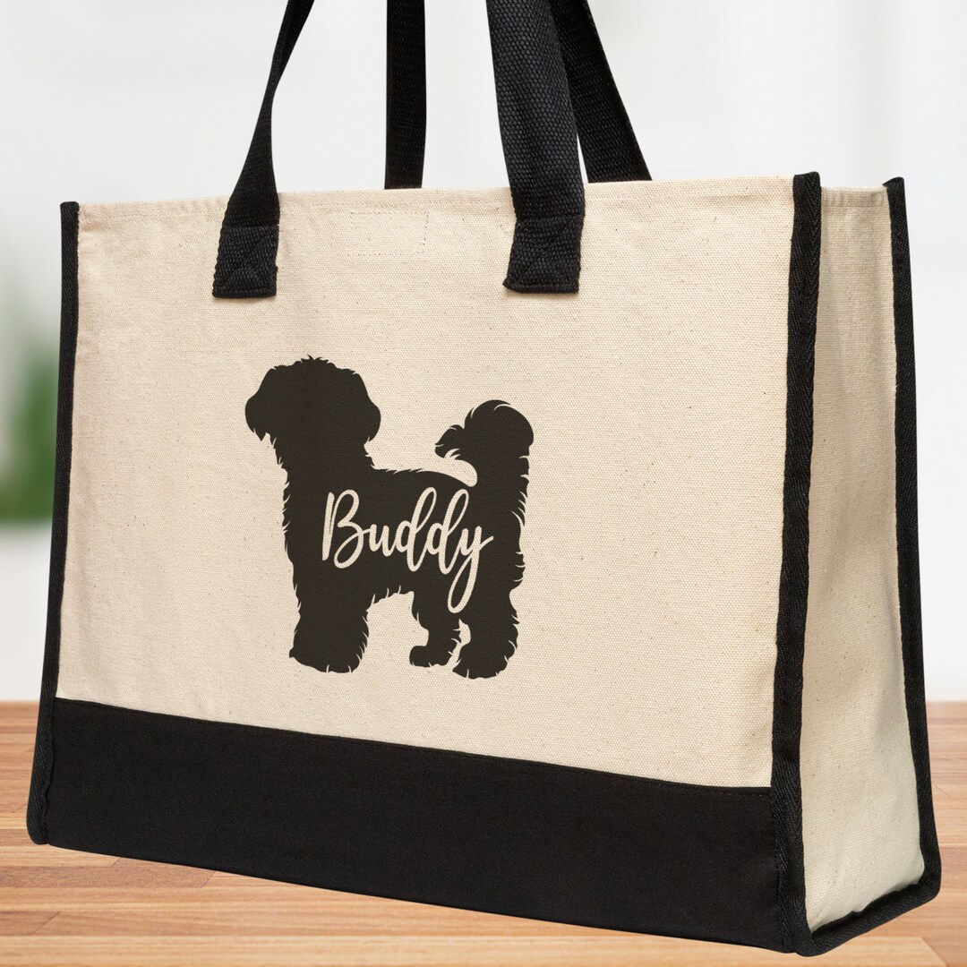Maltese Tote Bag, Gift Custom Bag, Personalized Gift Bag, Custom Dog ...