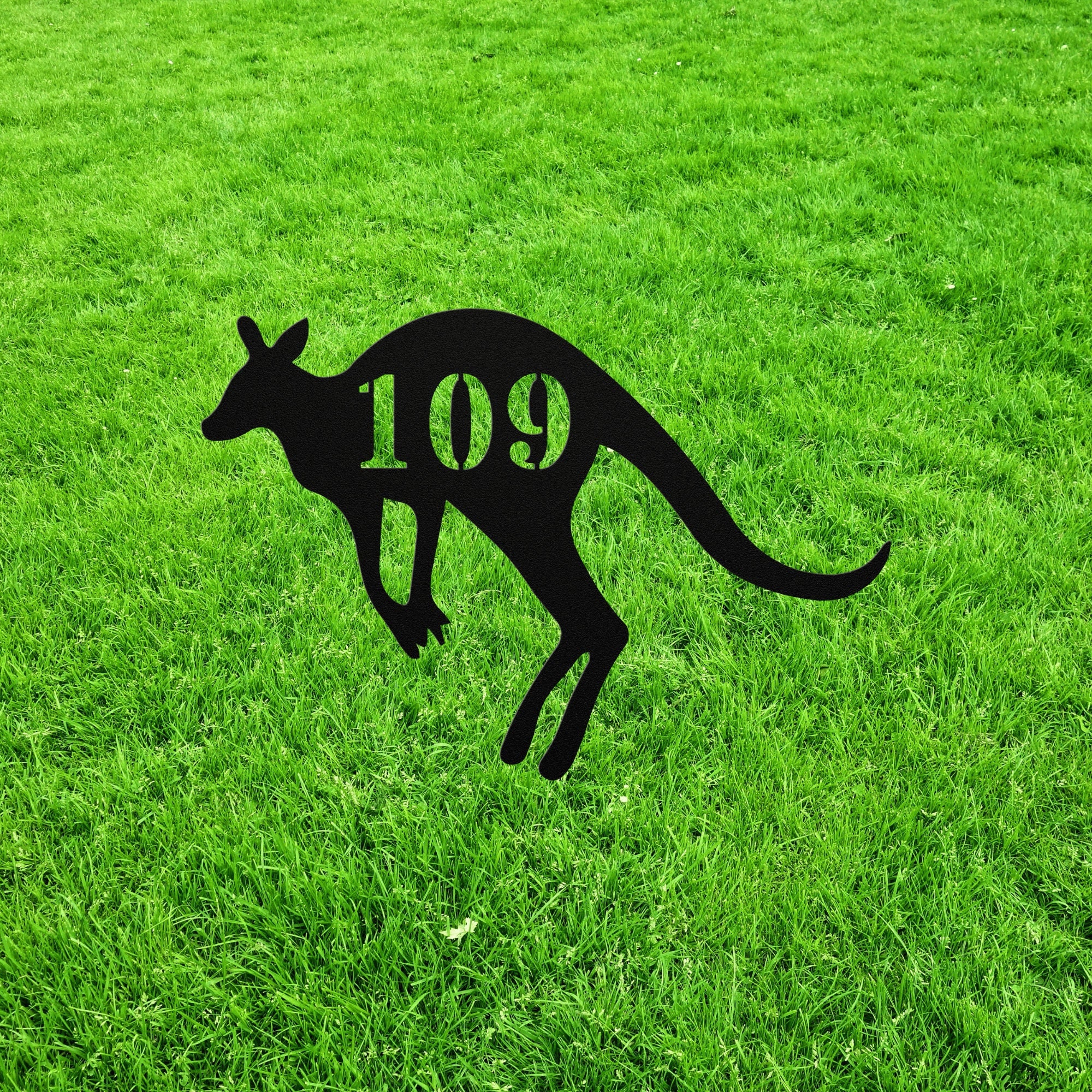 Kangaroo Address House Sign Kangaroo Metal Address Steel Yard - Etsy