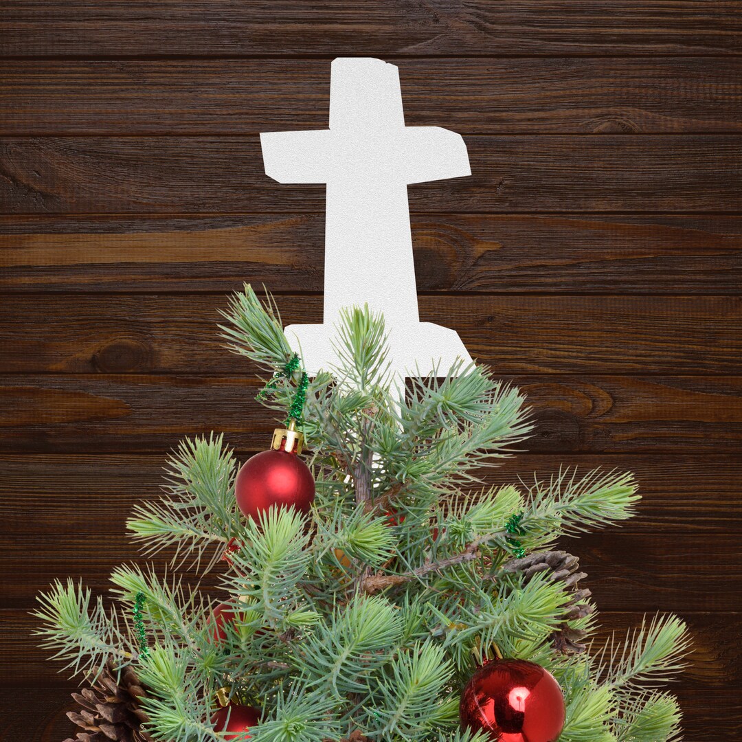 Goth Tree Topper Gothic - White Metal Tree Topper - Etsy