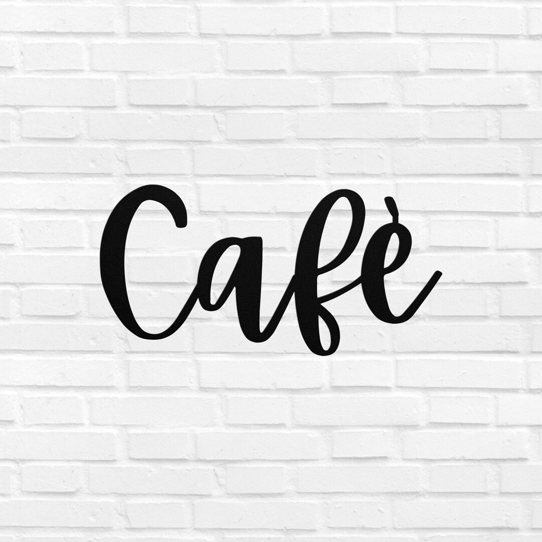 Cafe Sign Catalan Metal Wall Art Coffee Catalonia Barcelona Tarragona ...