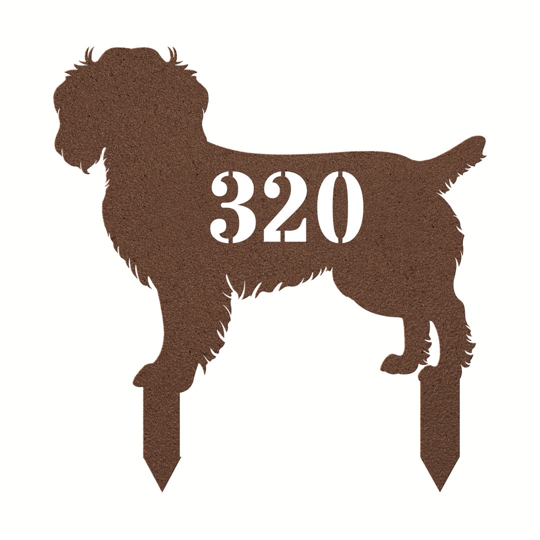 Boykin Spaniel House Number Sign Yard Address Plaque Garden Lawn Stake ...
