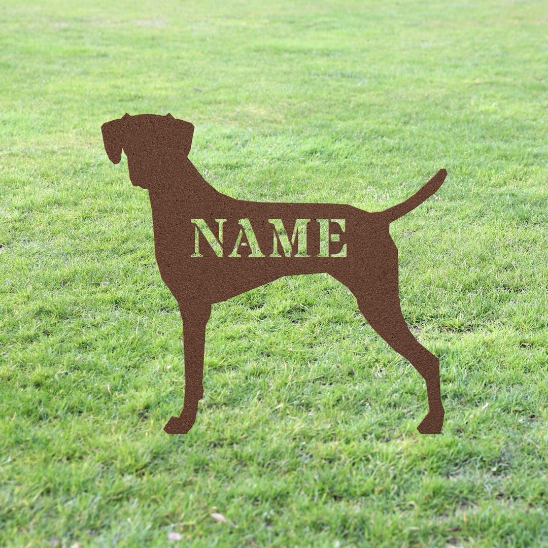 Personalized Vizsla Copper Garden Statue Stake, Custom Vizsla Outdoor ...