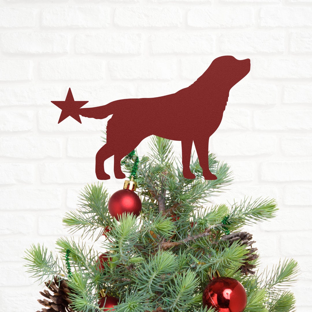 Labrador Tree Topper Christmas Holiday Decoration Ornament Dog Gift ...