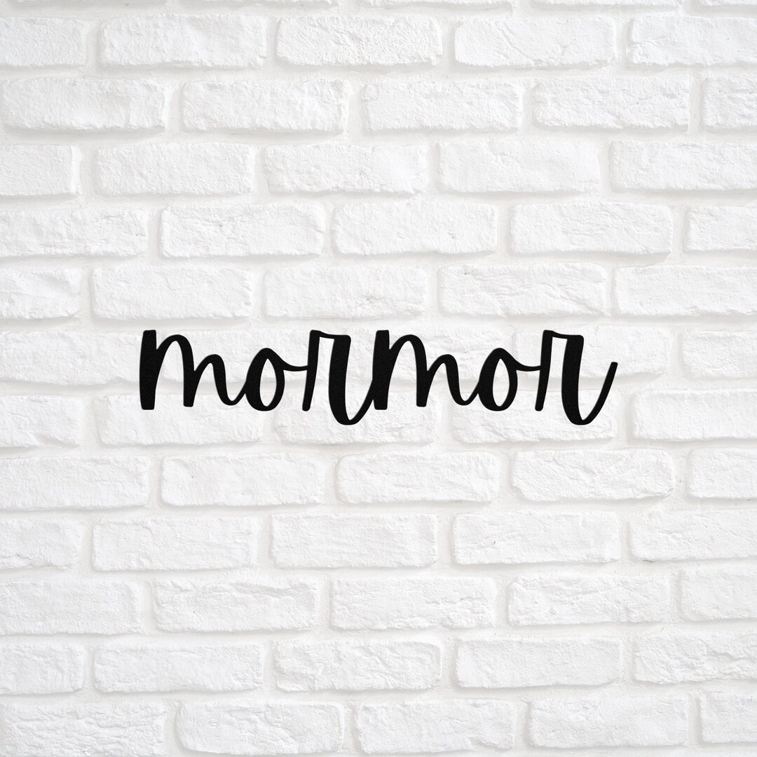 Mormor Sign Metal Wall Art Decor Mormor Gift Swedish - Etsy