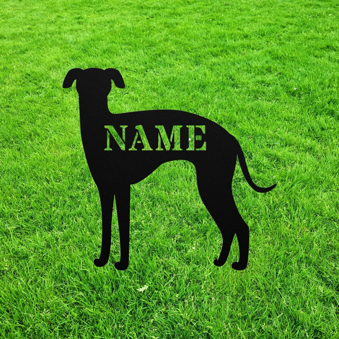Personalized Italian Greyhound Yard Statue Stake, Custom Italian ...