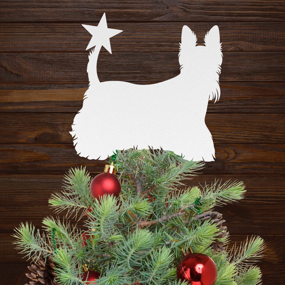 Scottie Tree Topper Christmas Holiday Decoration Ornament Dog Gift ...