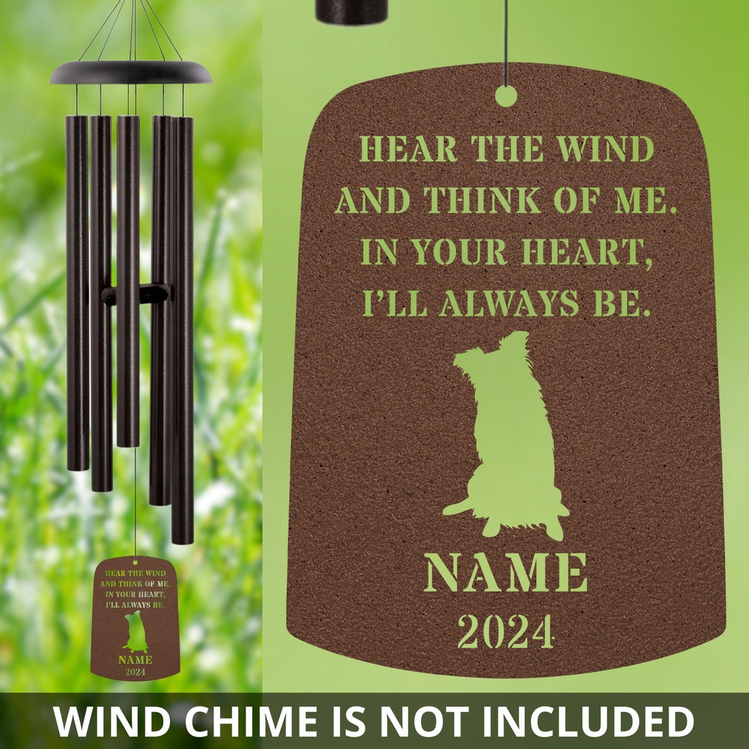 Border Collie Wind Chime Sail Border Collie Memorial Collie Loss Gift ...