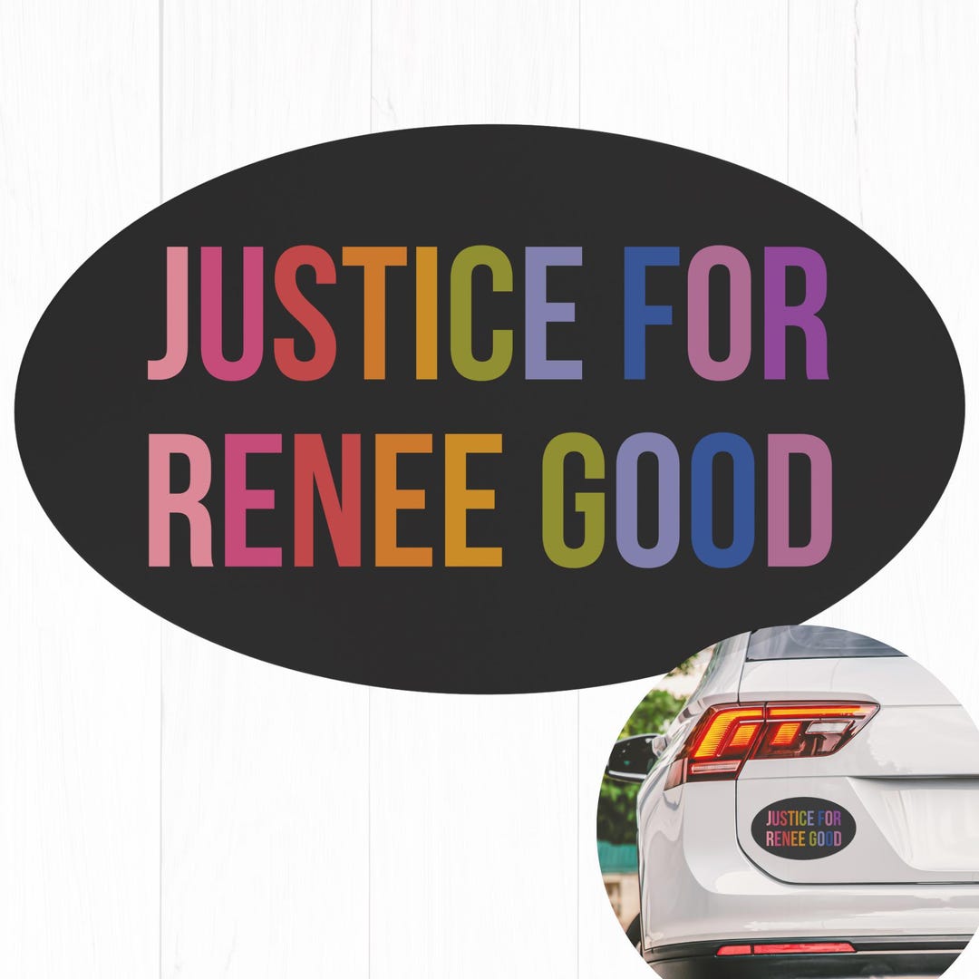 Justice for Renee Good Abolish Ice Car Magnet Bumper Anti Trump Chinga ...