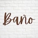 El Bano Sign Bath Spanish Metal Sign Restroom Bathroom - Etsy