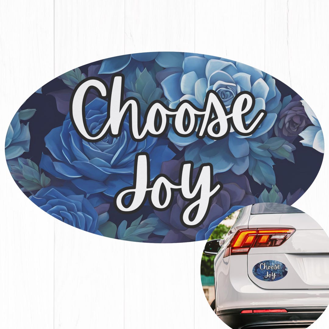 Choose Joy Yard Sign Car Magnet Banner Inspirational Happiness ...