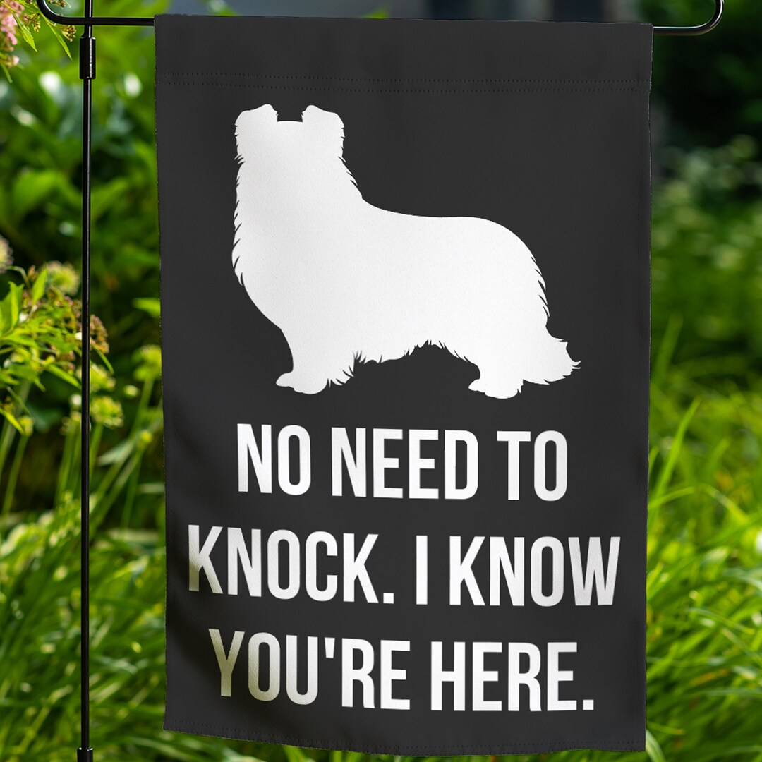 Sheltie Shetland Sheepdog Garden Flag Yard Sign Art Banner Sheltie Gift ...