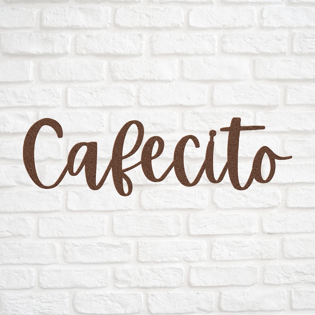 Cafecito Sign, Cafe Metal Sign Decor, Kitchen Wall Decor, Kitchen Decor ...