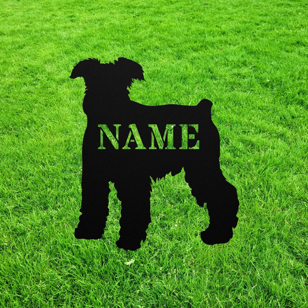 Mini Schnauzer Gifts Miniature Schnauzer Art Garden Statue Stake Custom ...