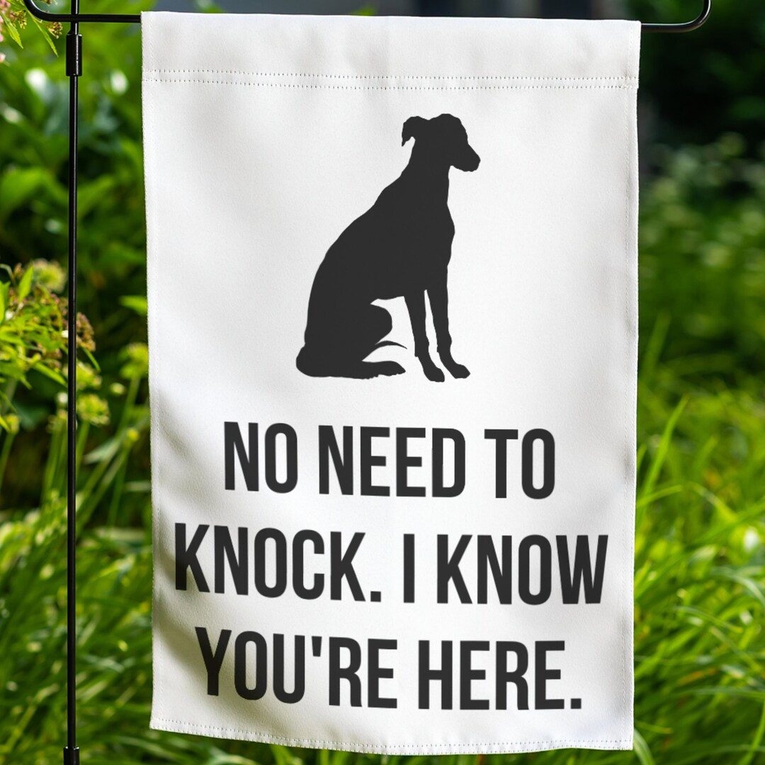 Whippet Garden Flag Yard Sign Art Banner Whippet Gift Lover Outdoor ...