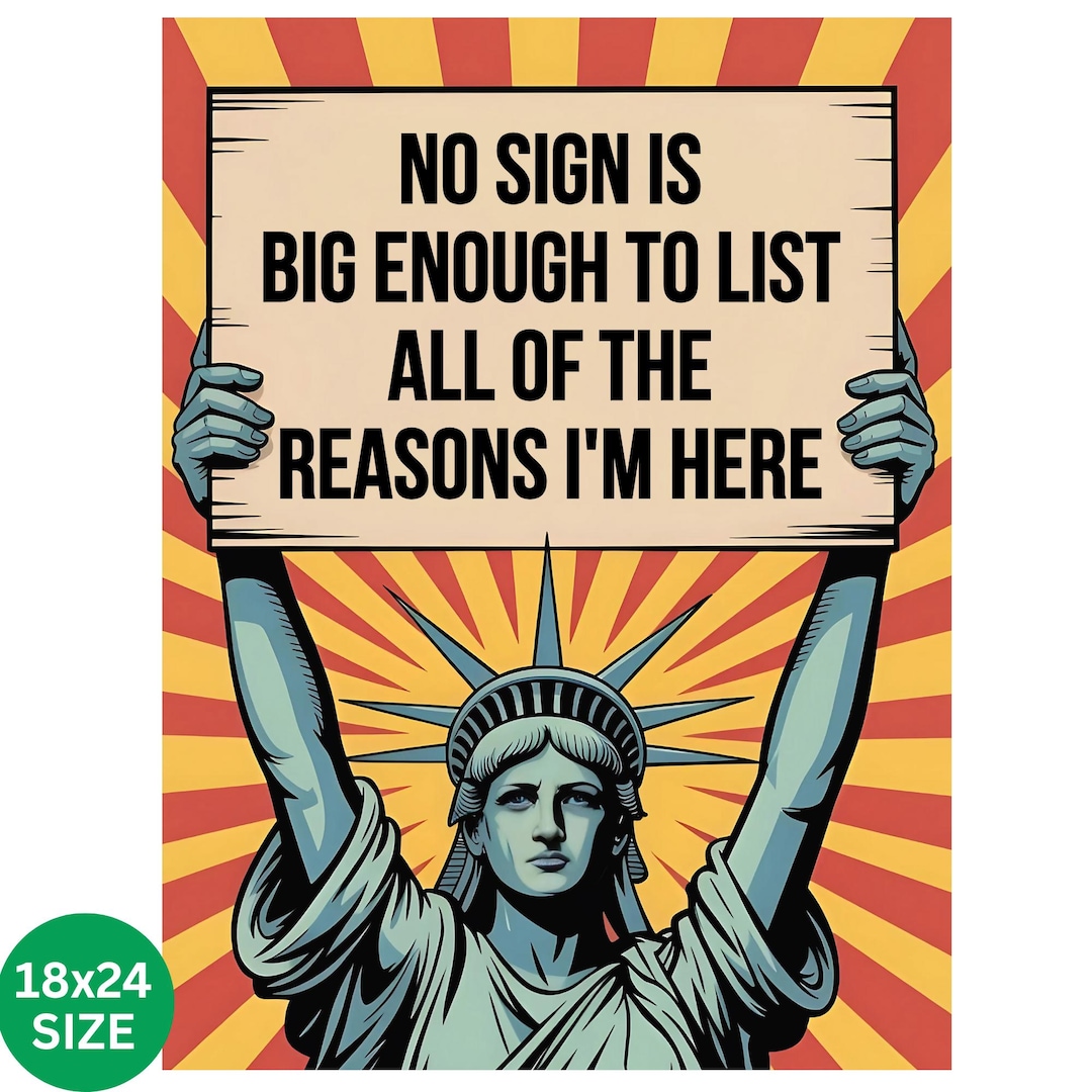 No Sign is Big Enough Protest Poster Sign Equality Diversity Love Peace ...