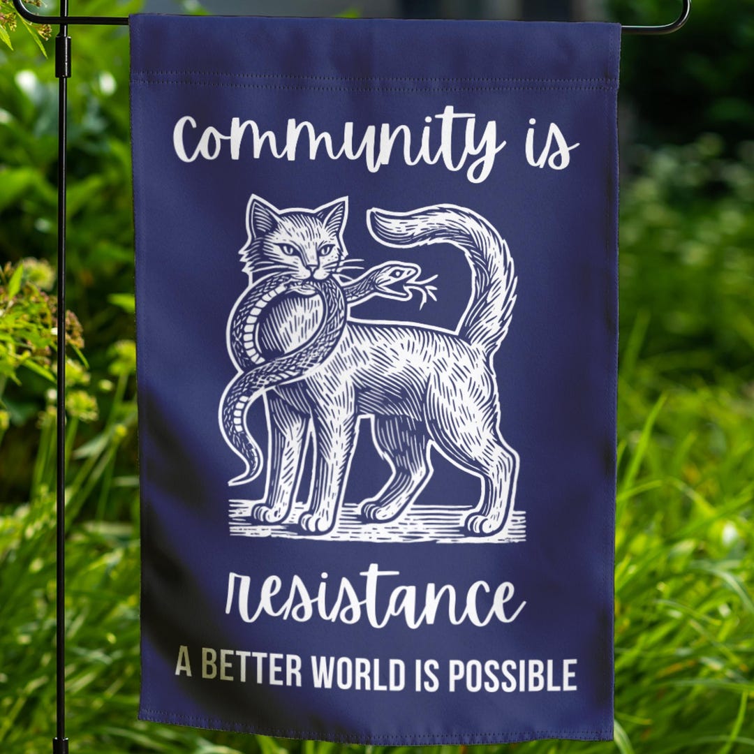 Community is Resistance, Community Garden, Garden Flag, Yard Flag ...