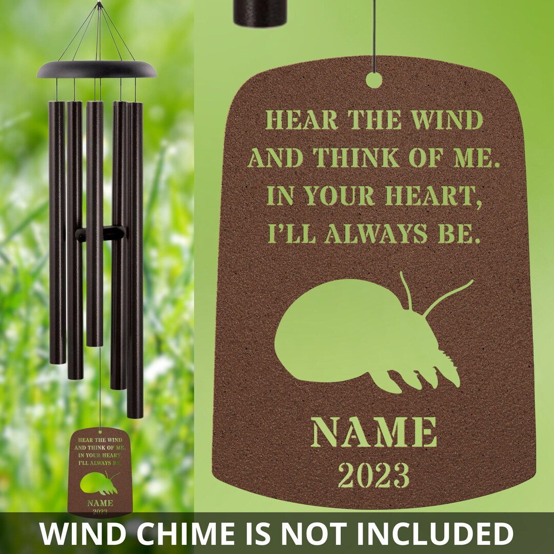 Hermit Crab Wind Chime Sail Hermit Crab Memorial Hermit Crab Loss Gift ...