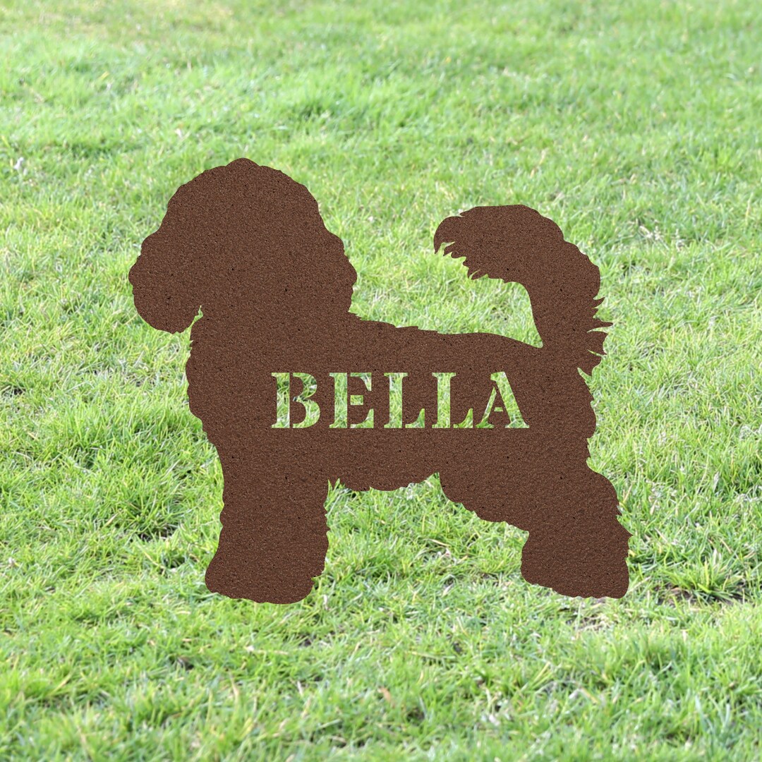 Havapoo Garden Statue Stake, Custom Havapoo Outdoor Yard Art Decor ...