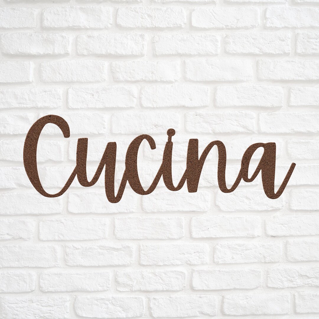 Cucina Sign Italian Kitchen Metal Sign the Kitchen Tuscan Decor ...
