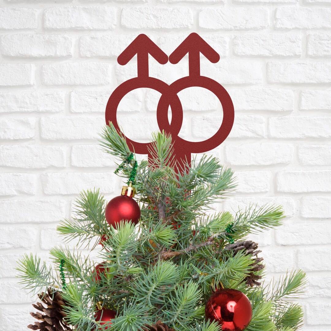 Gay Tree Topper - Red Metal Tree Topper - Etsy