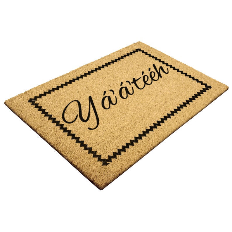 Hello in Navajo Native American Doormat Outdoor Rug Door Mat Tribal ...