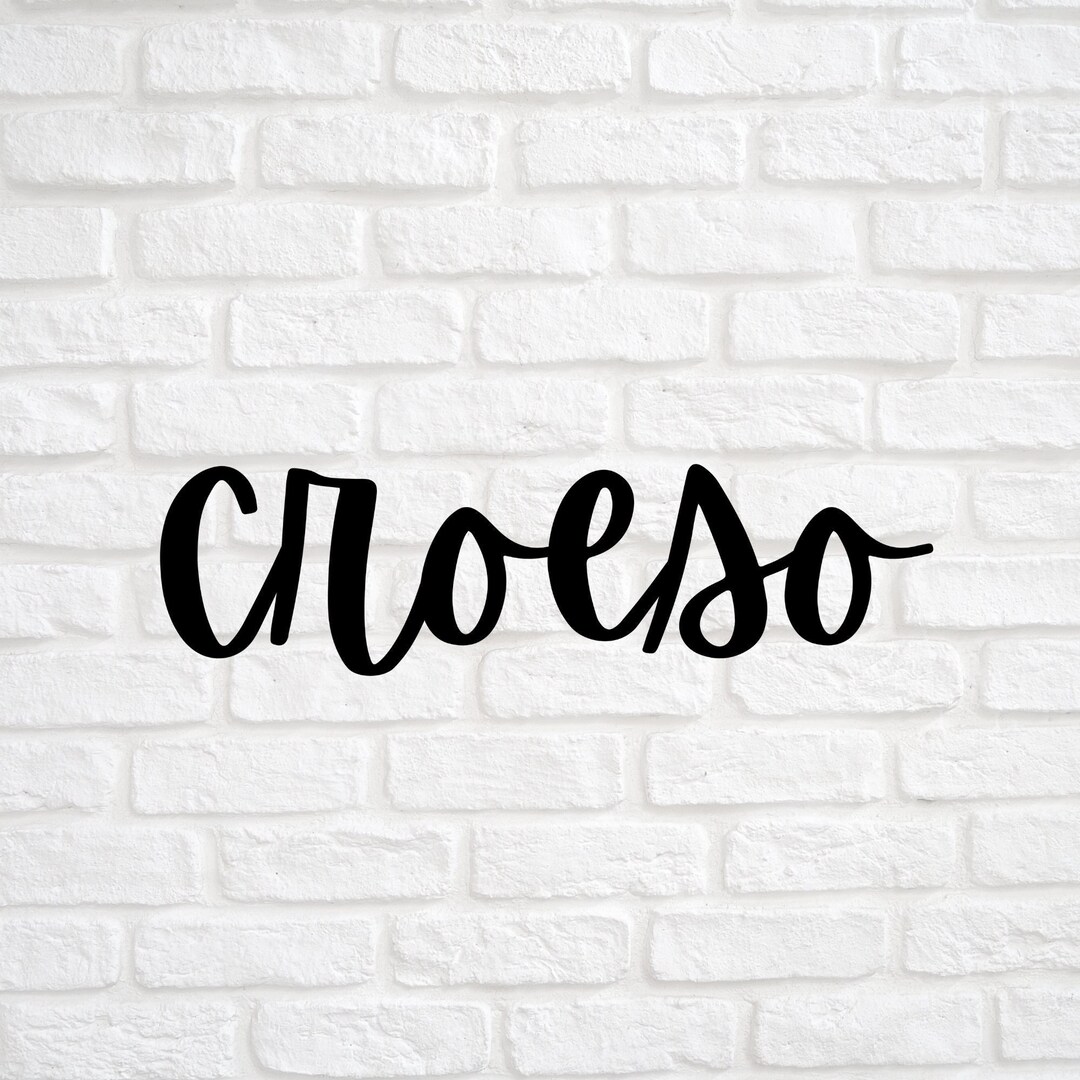 Welsh Metal Sign Croeso Wall Art Plaque Wales Front Home Decor Porch ...