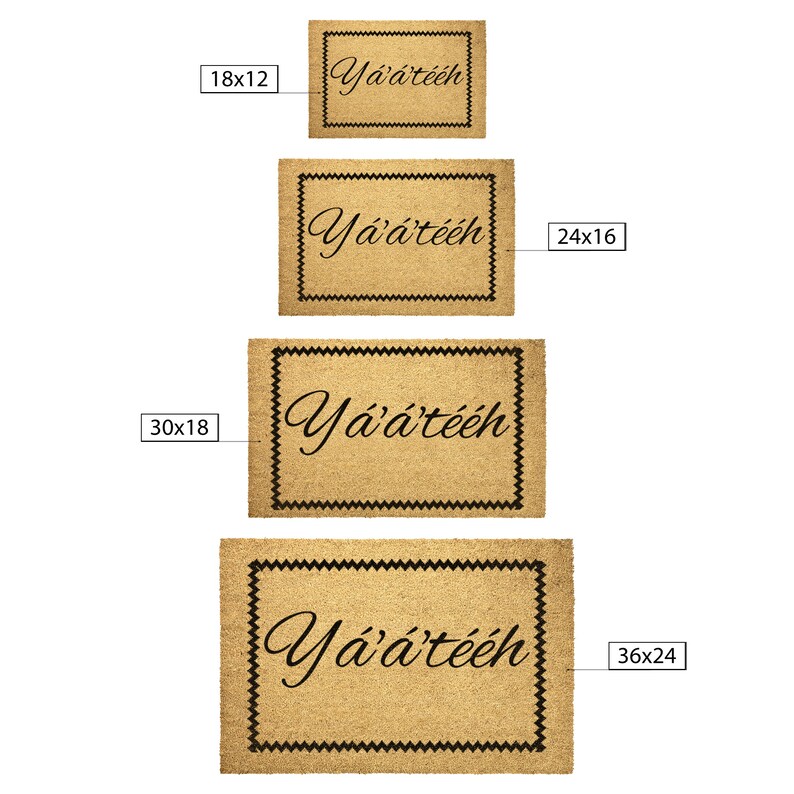 Hello in Navajo Native American Doormat Outdoor Rug Door Mat Tribal ...