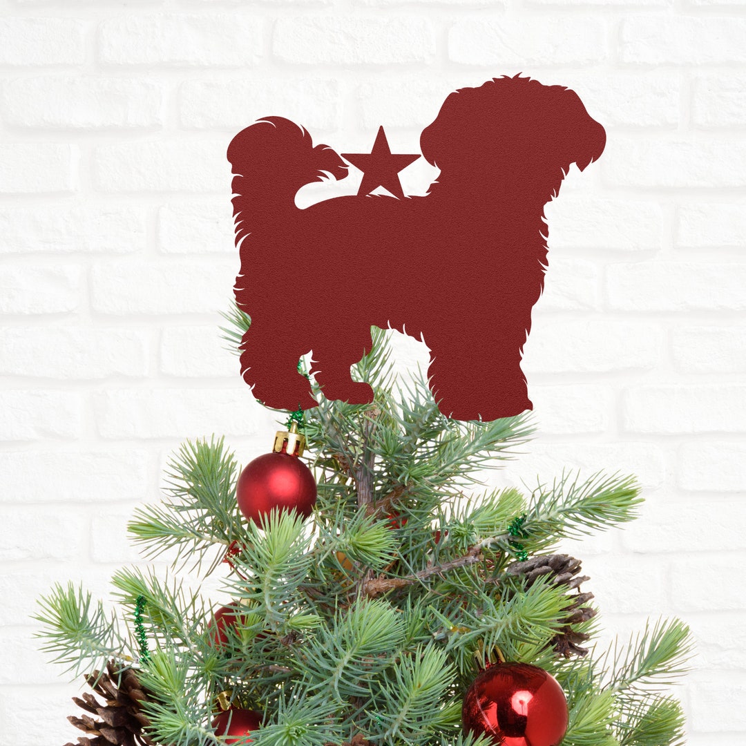 Havapoo Tree Topper Christmas Holiday Decoration Ornament Dog Gift ...