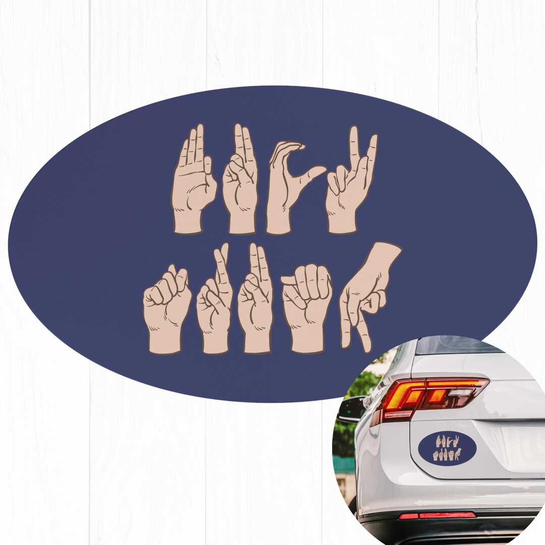 Anti Trump Sign Language Car Magnet Bumper, Subtle Anti Trump Flag F*ck ...