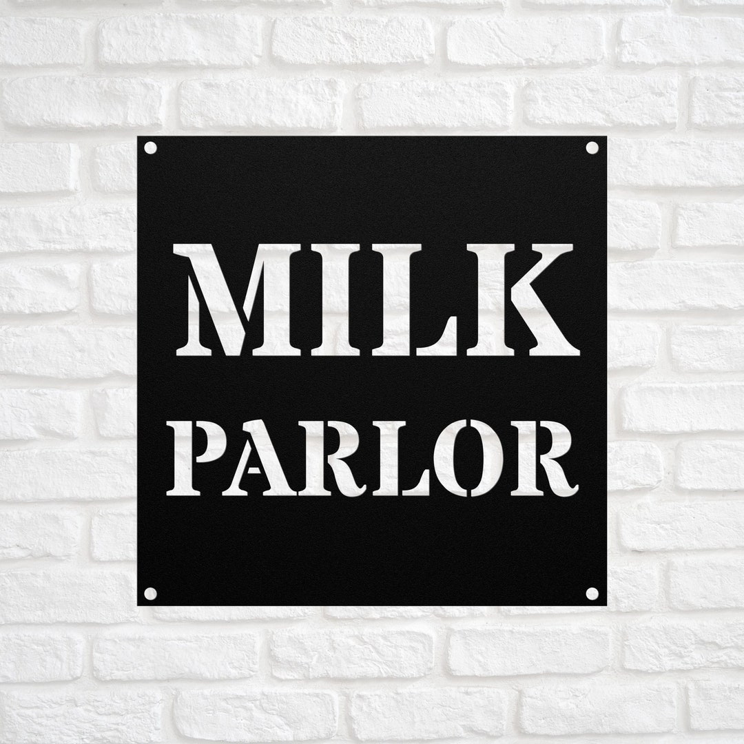 Milking Parlor Sign Home Dairy Maid Gift Dairy Farmer - Etsy