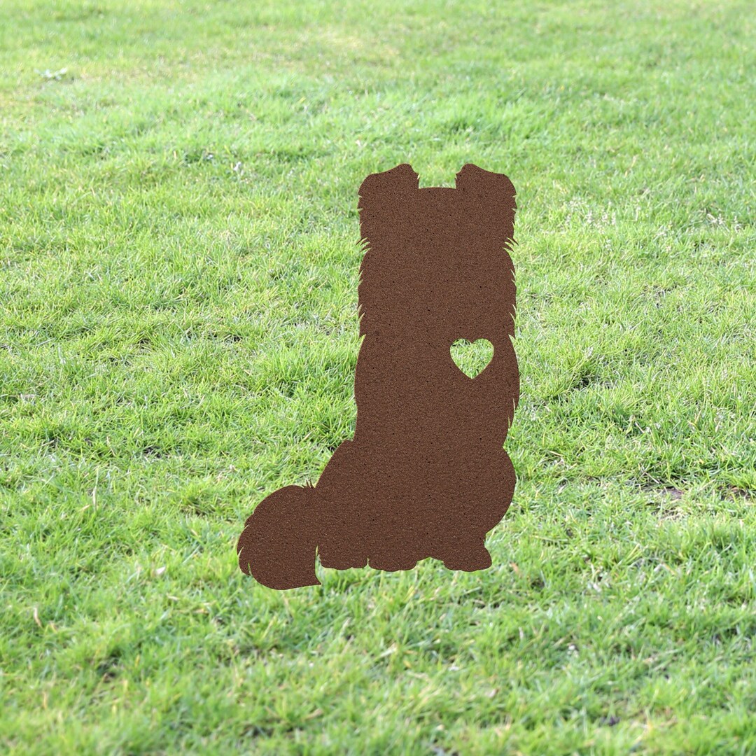 Personalized Shetland Sheepdog Garden Statue Stake, Custom Sheltie ...