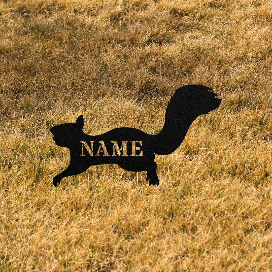 Squirrel Memorial Stake Loss of Squirrel Wind Chime Heart Grave Marker ...