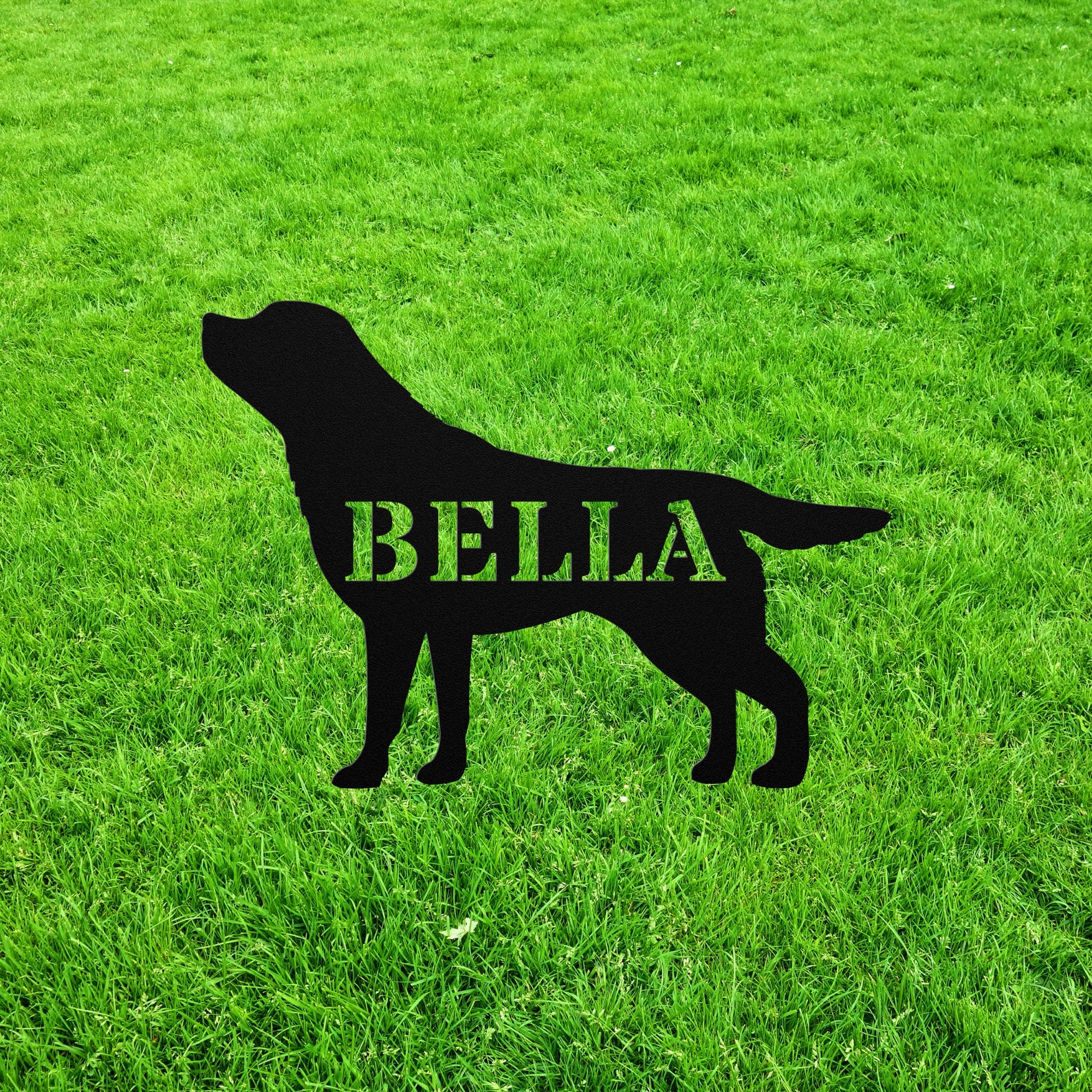 Chocolate Labrador Yard Statue Stake, Chocolate Labrador Memorial Wind ...