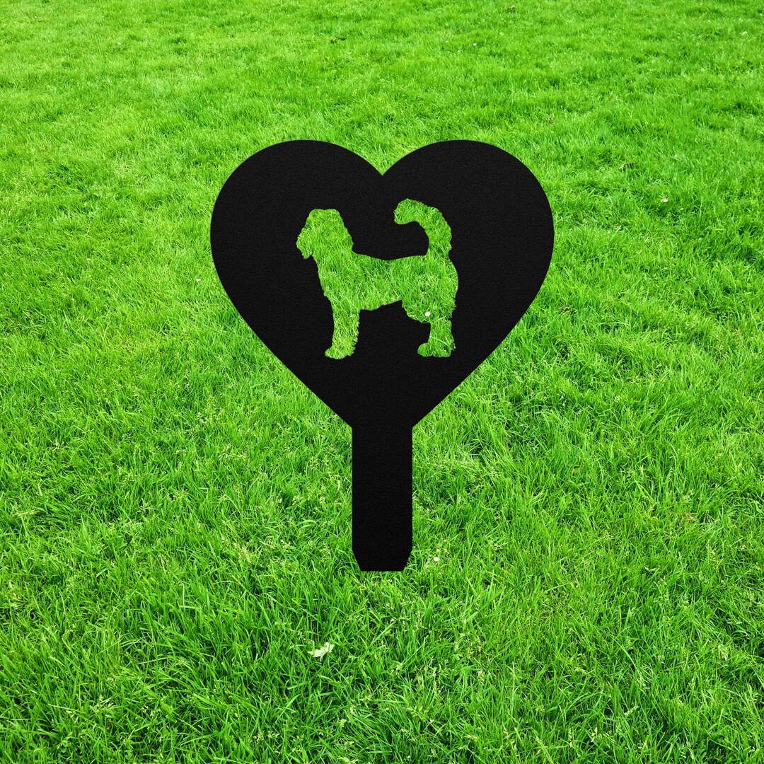 Labradoodle Memorial Stake Loss of Labrador Doodle Dog Heart Grave ...