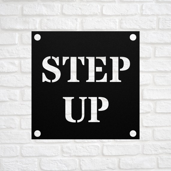 Step up Sign Watch Your Step Custom Metal Sign Street Sign - Etsy