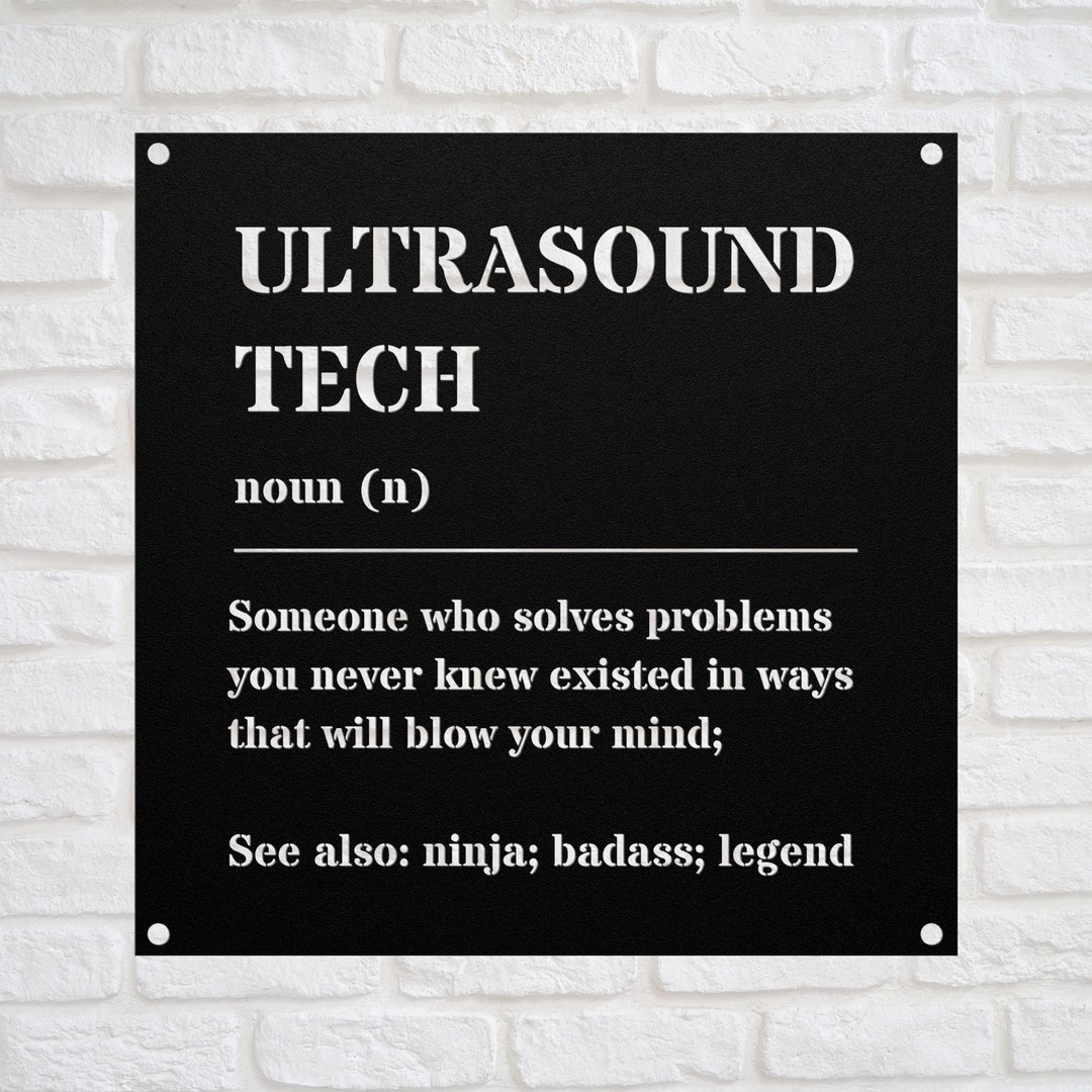 Best Ultrasound Tech Gift Metal Sign for Women and Men, for Christmas ...