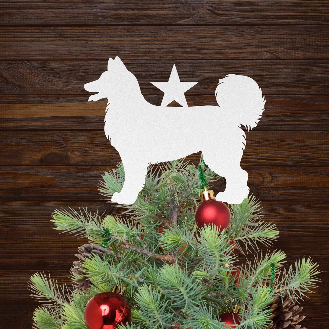Pomsky Tree Topper Christmas Holiday Decoration Ornament Dog Gift Ideas ...